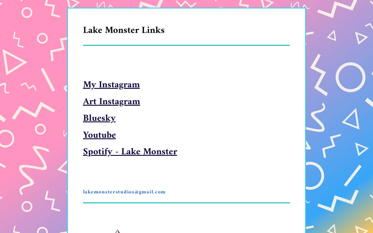 Lake Monster Link List